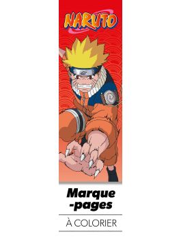 Marque-pages à colorier Naruto Vol. 2 (Rouge)